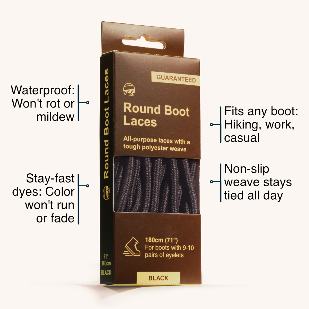 Round Boot Laces - Adventure Andy